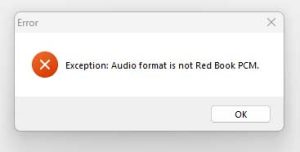 How To Solve “Exception: Audio format is not Red Book PCM” - Michael Smith